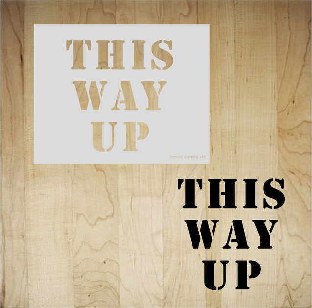 THIS WAY UP Stencil – Stencil Marking Group Ltd