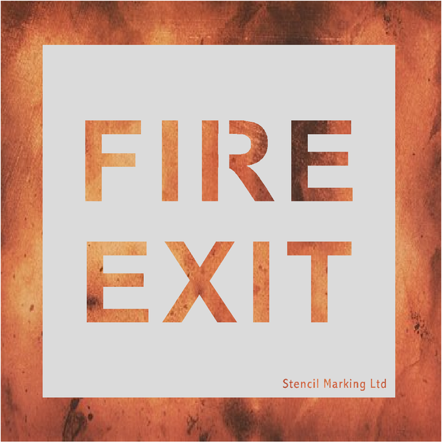Fire Emergency And Security Stencils – Stencil Marking Products Ltd