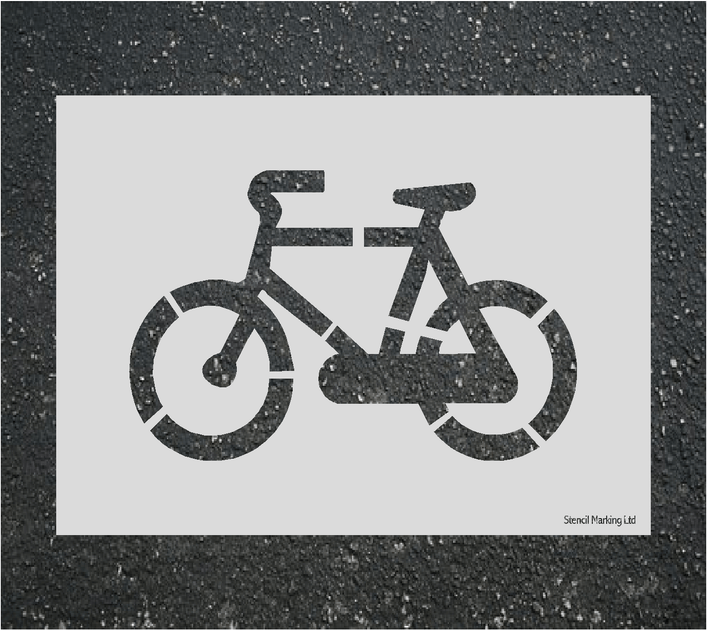 Bike lane Stencil TYPE 2 – Stencil Marking Products Ltd