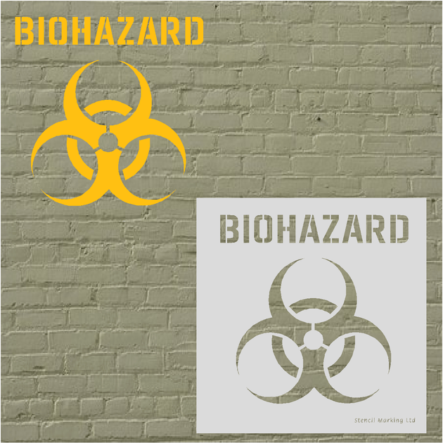 BIOHAZARD STENCIL – Stencil Marking Products Ltd
