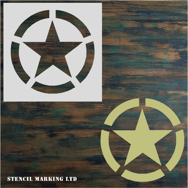 Military star Stencil – Stencil Marking Group Ltd