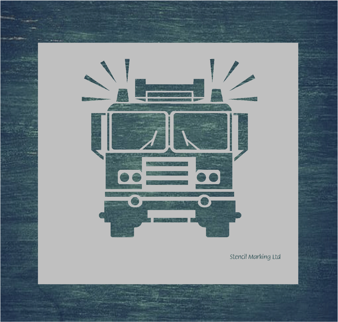 Fire Engine Stencil – Stencil Marking Products Ltd