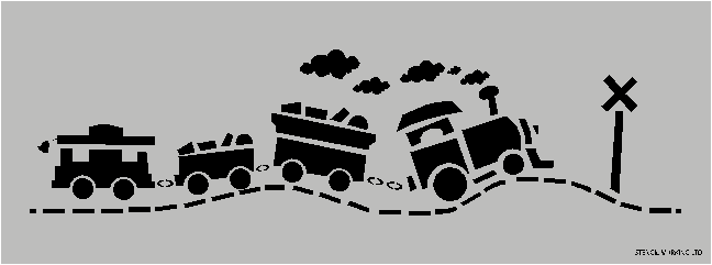 Racing Train Stencil – Stencil Marking Products Ltd